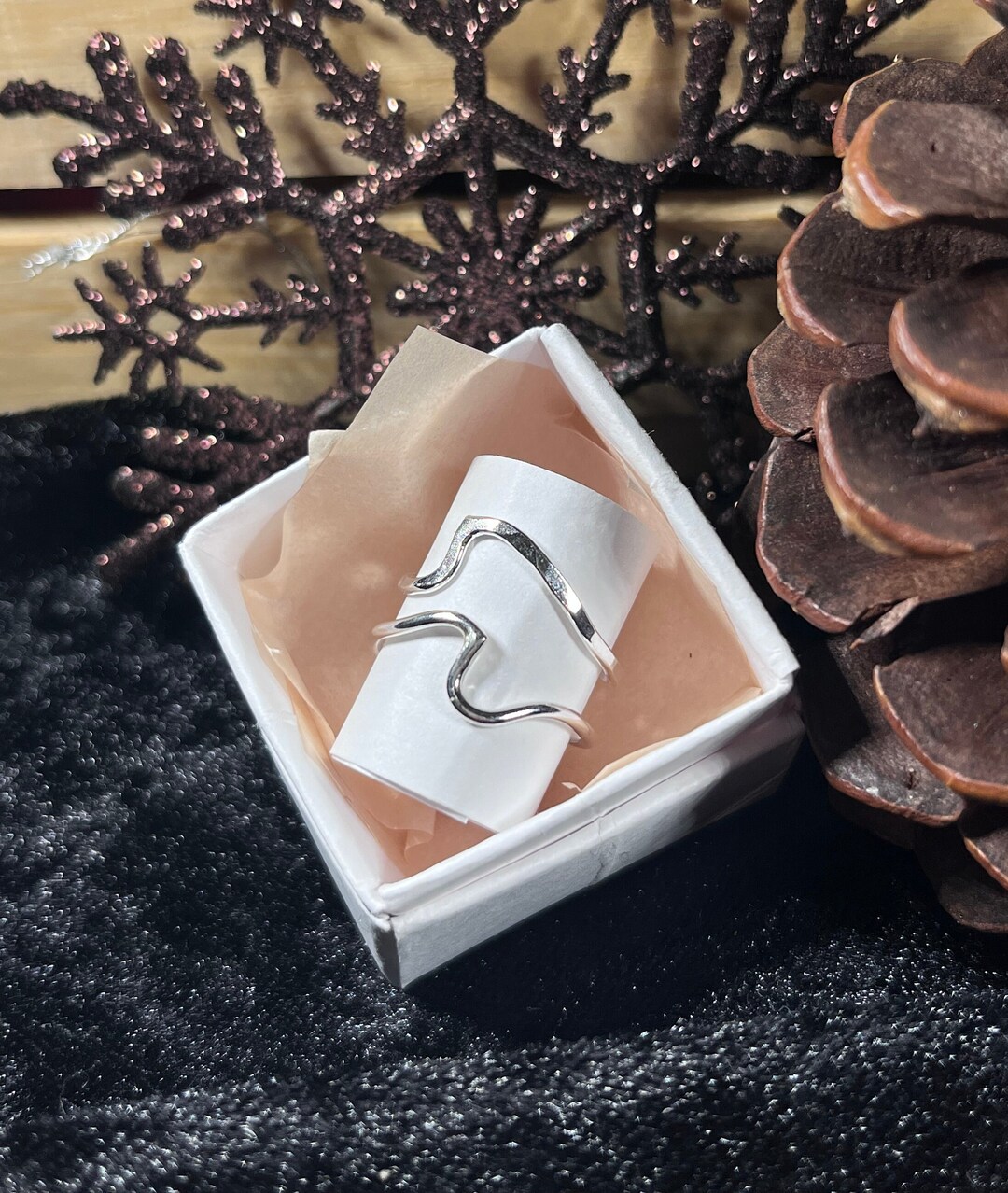 Wave Ring 925 Sterling Silver, Silver Minimalist Rings, Beachy Jewelry ...