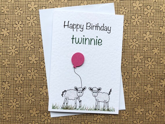 Birthday Card for My Twin. Happy Birthday. Twinnie. Birthday - Etsy UK
