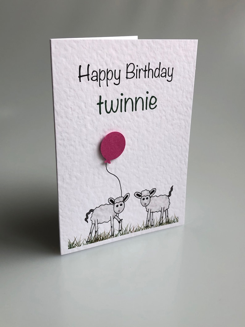Birthday Card for My Twin. Happy Birthday. Twinnie. Birthday Balloon ...