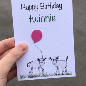Birthday Card for My Twin. Happy Birthday. Twinnie. Birthday Balloon ...