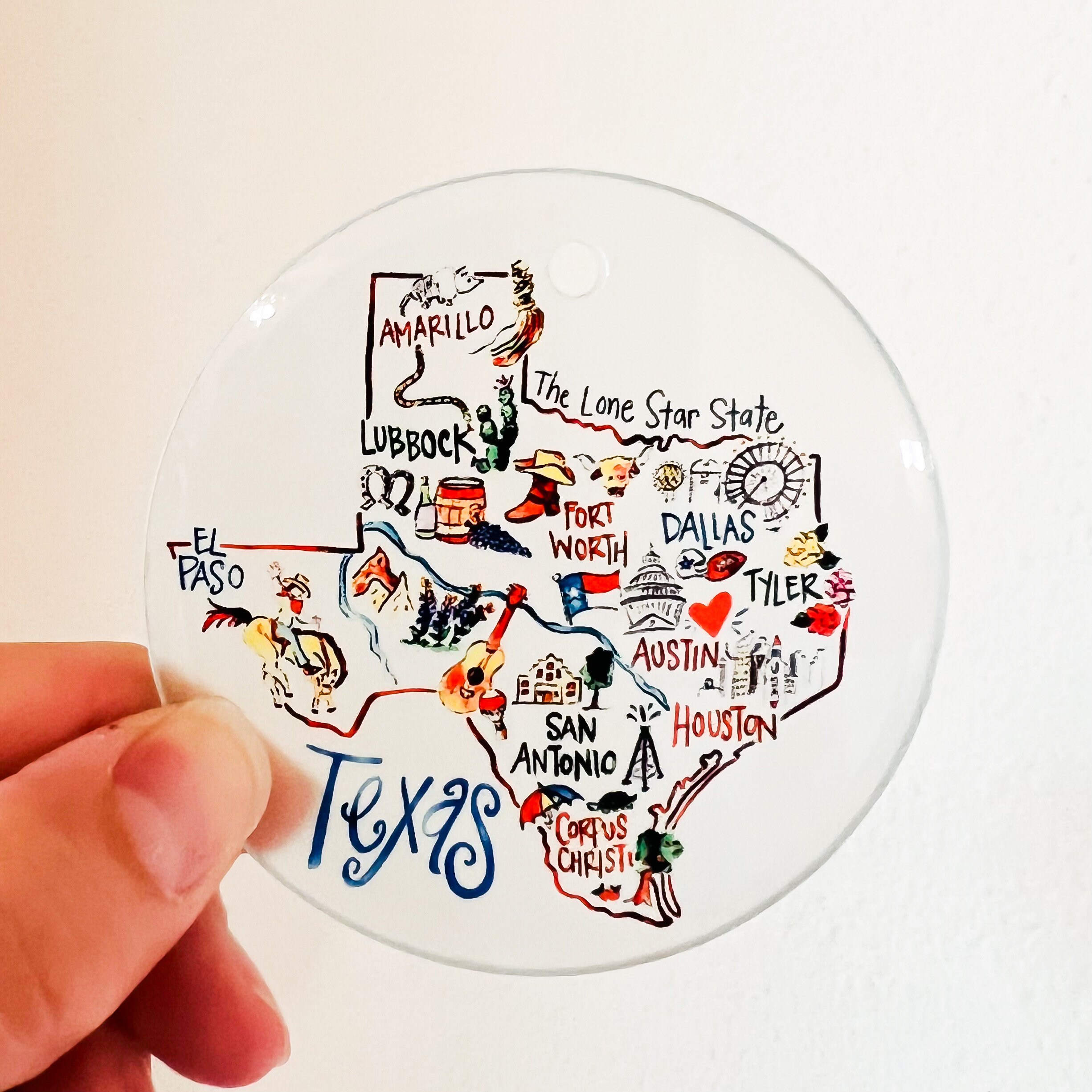 Texas Ornament / Texas Gift / Handmade Texas Decor - Etsy