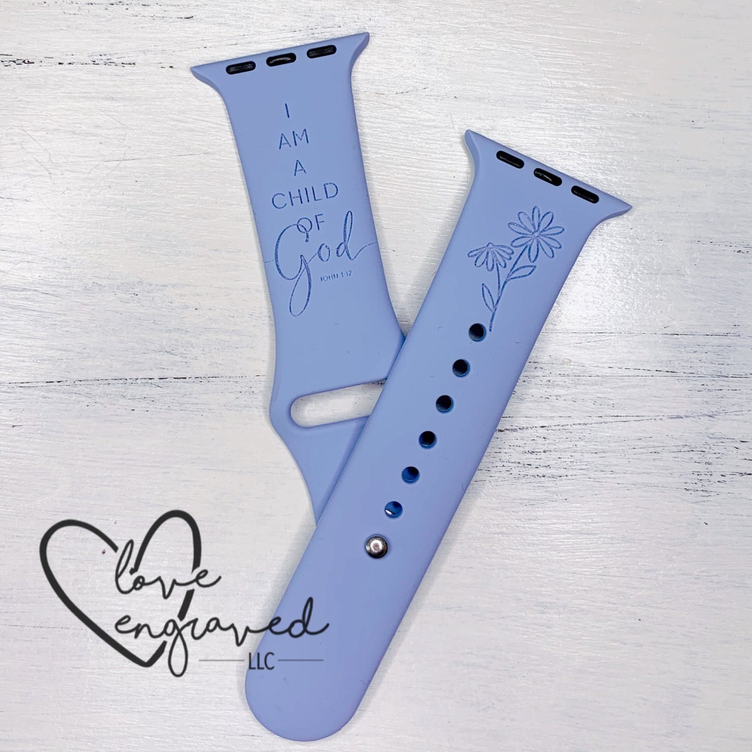 Child of God Iwatch Band/scripture Iwatch Band/custom Watch Band/floral ...