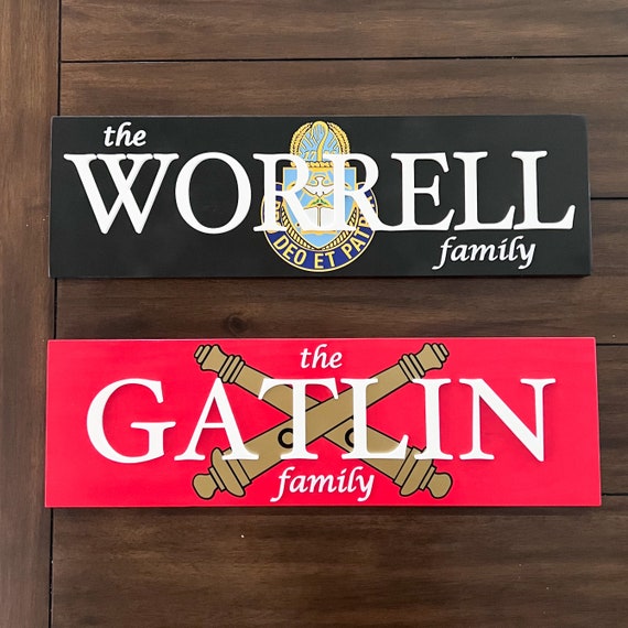 Army Family Sign / Army Last Name Sign / Military Branch Sign - Etsy