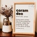 Coram Deo Wood Sign/christian Wall Decor - Etsy