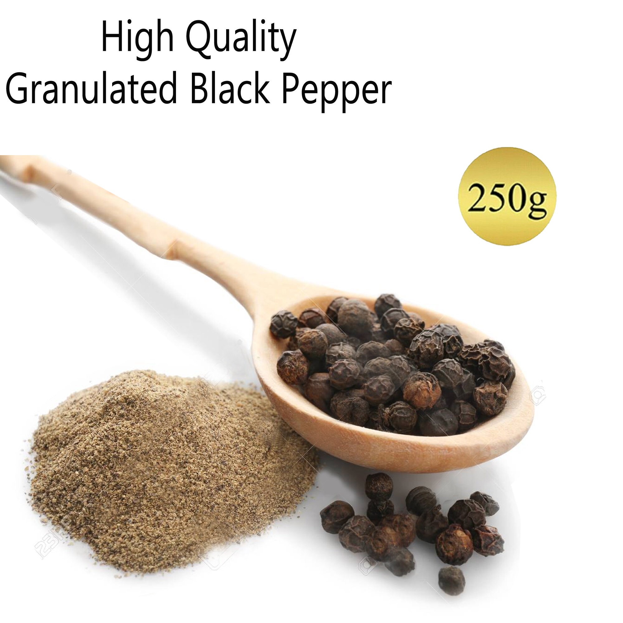 Coarse Black Pepper 100g-2kg Premium Quality Granulated Black Pepper ...