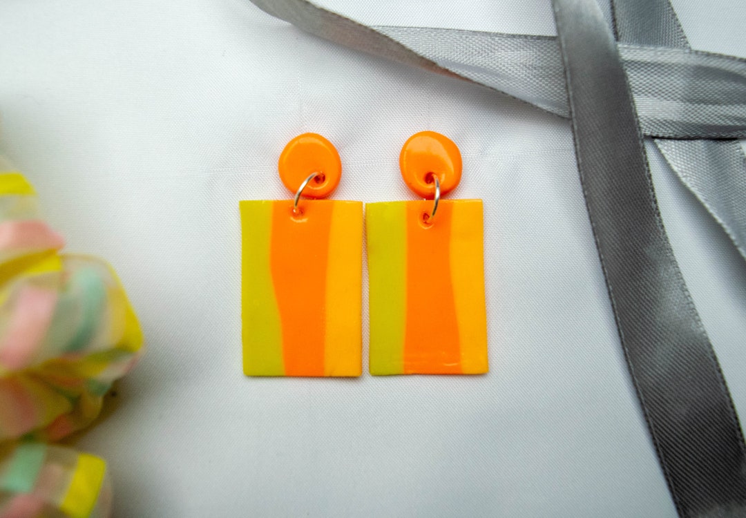 Light Weight Polymer Clay Rectangle Multi Colour Hanging - Etsy