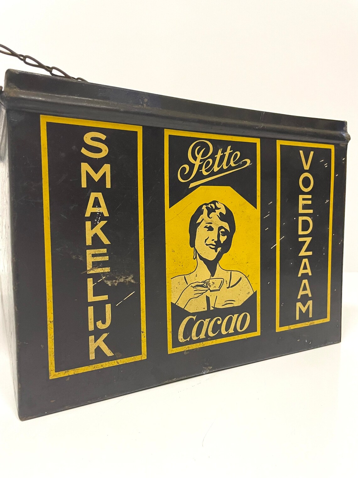Rare Vintage 1940s Pette Cacao Storage Tin Made in Amsterdam - Etsy