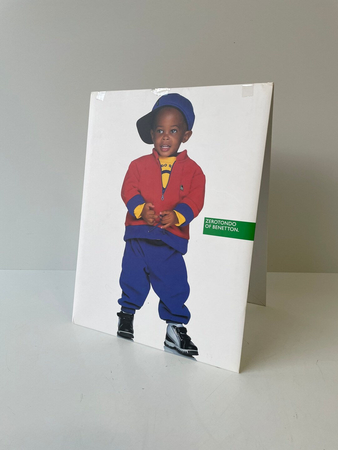 Vintage 90s Benetton Store Display, Rare Double-Sided Cardboard Sign ...