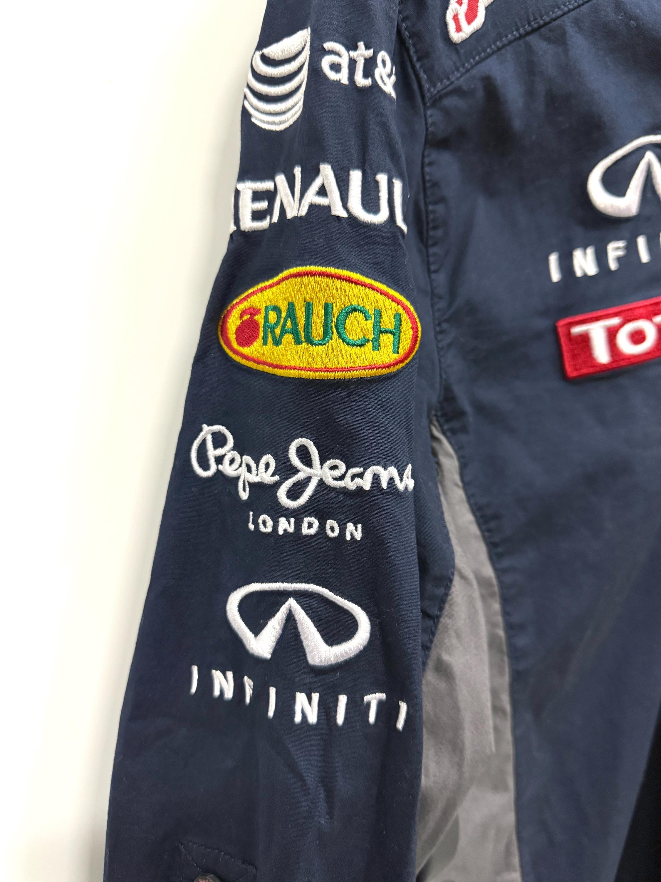 Vintage Red Bull Racing Shirt, Pepe Jeans F1 Teamwear, Size S, Infiniti ...