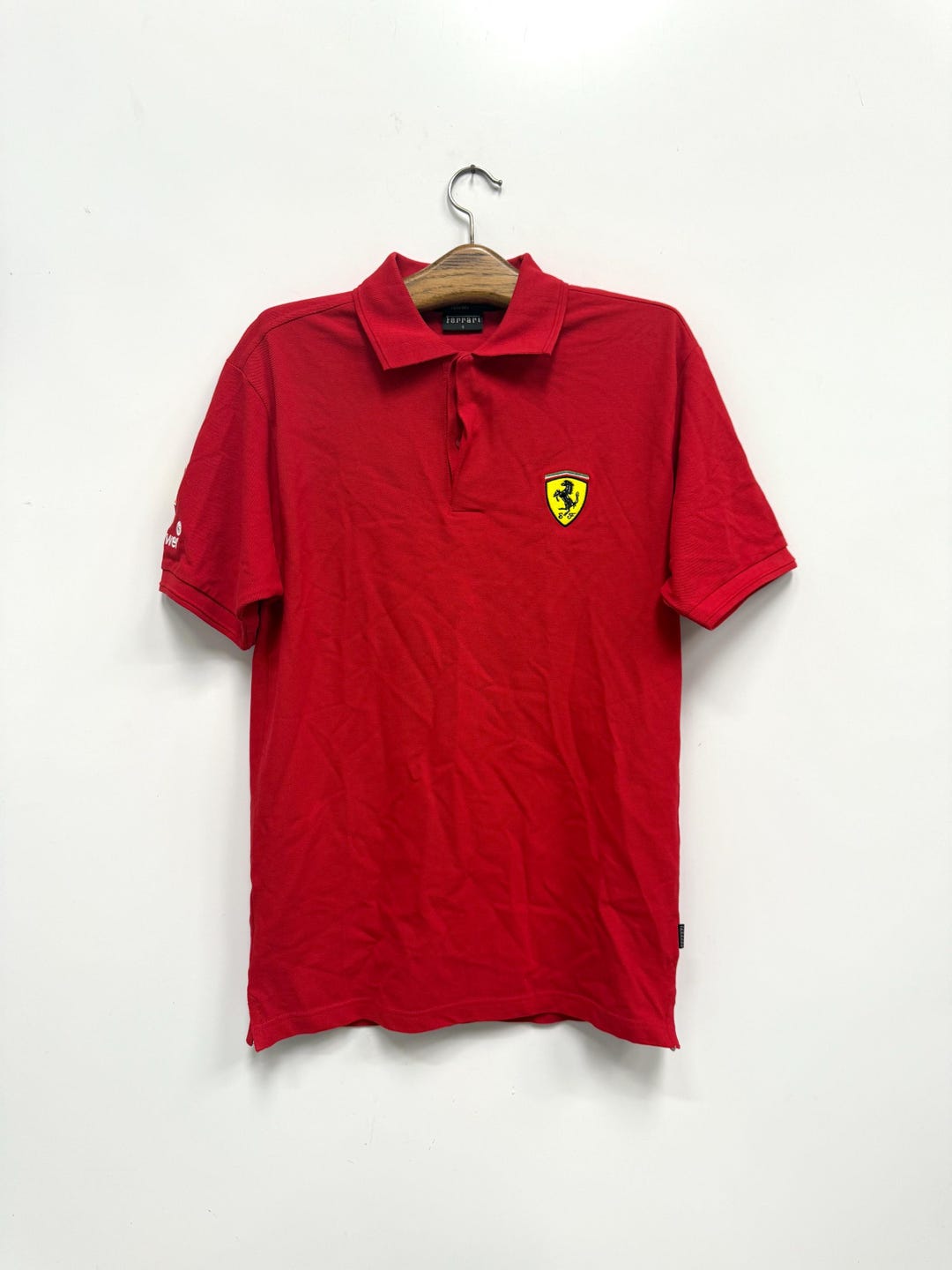 Vintage Ferrari Polo Shirt, Size S, Red Scuderia F1 Team Shirt, Shell V ...
