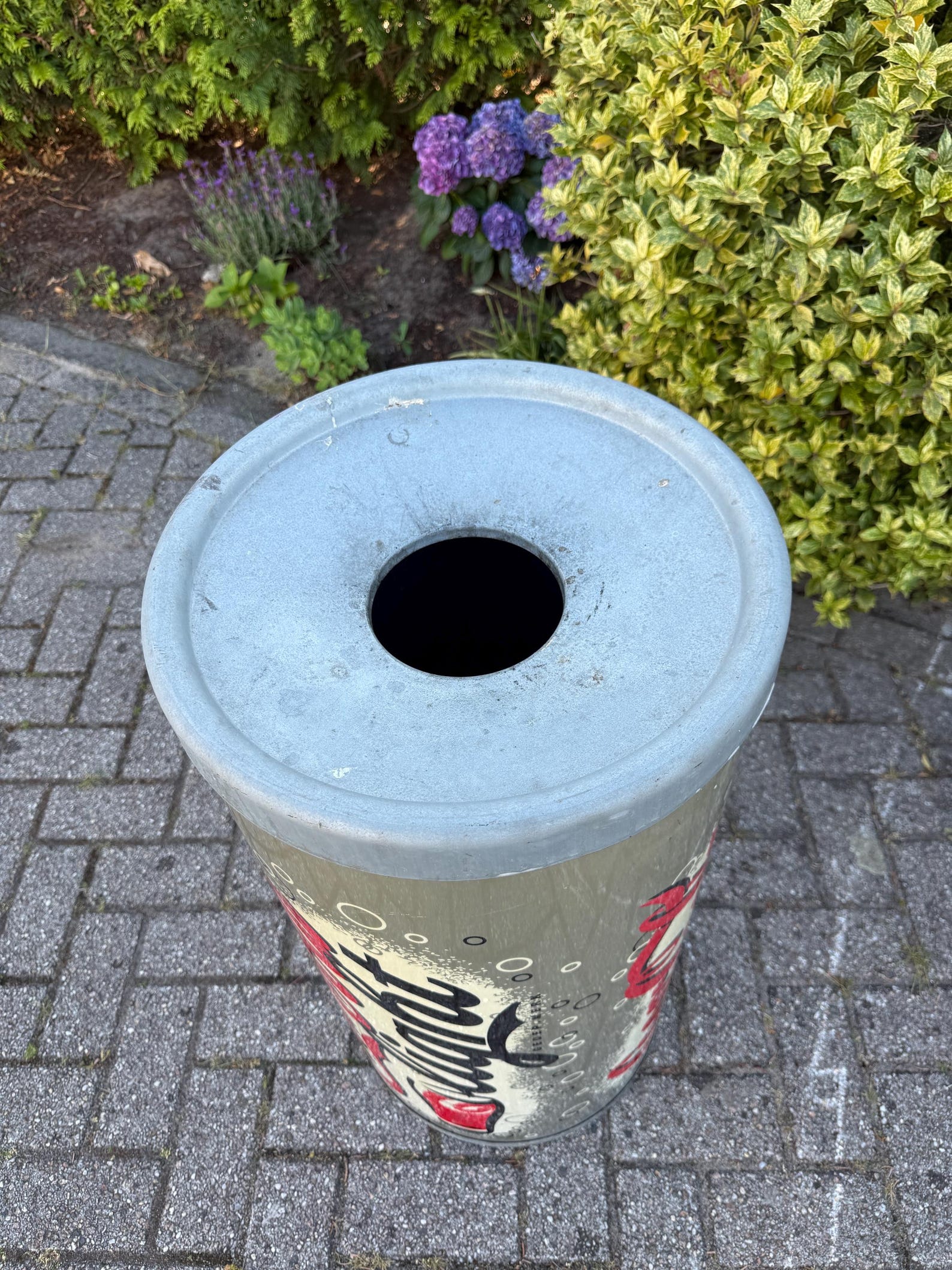 Vintage XXL Coca-cola Light Trash Can, Retro 80s 90s Waste Bin, Man ...