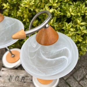 Vintage Lamp Set, Postmodern Design, Bedroom Nightstand Lights, Massive ...
