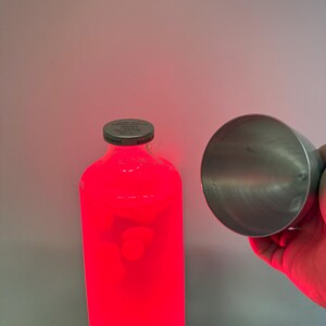 Vintage Lava Lamp Red, Glass Rocket Lamp, Made in Taiwan, 1990s Early ...