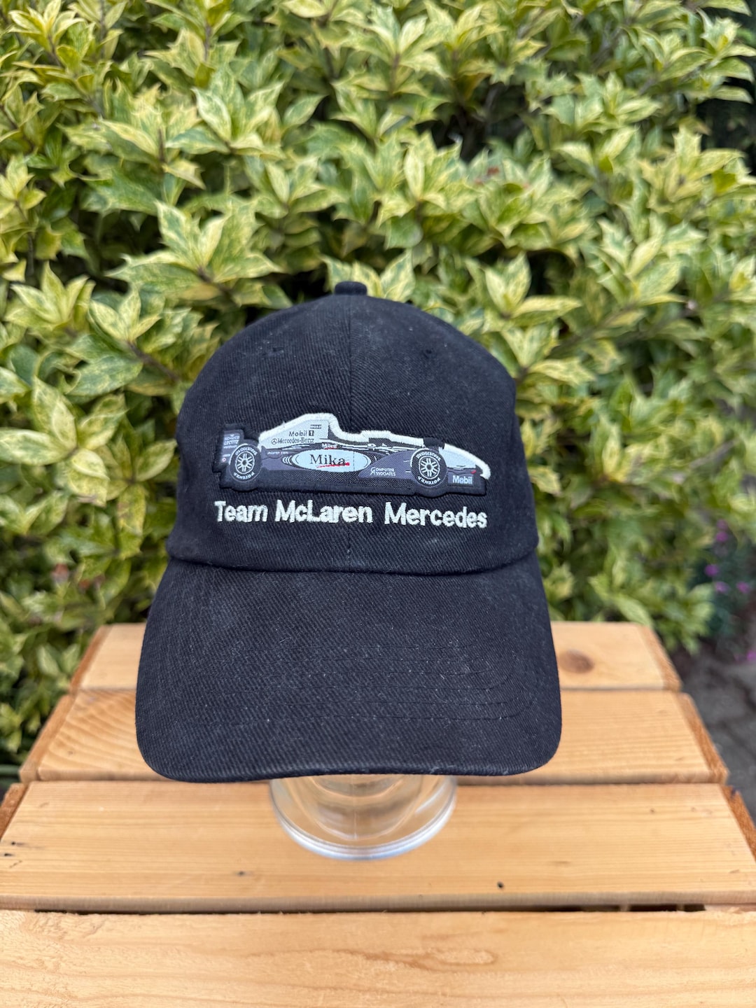 Vintage Mclaren Mercedes F1 Cap, Black Racing Hat With West Sponsor ...