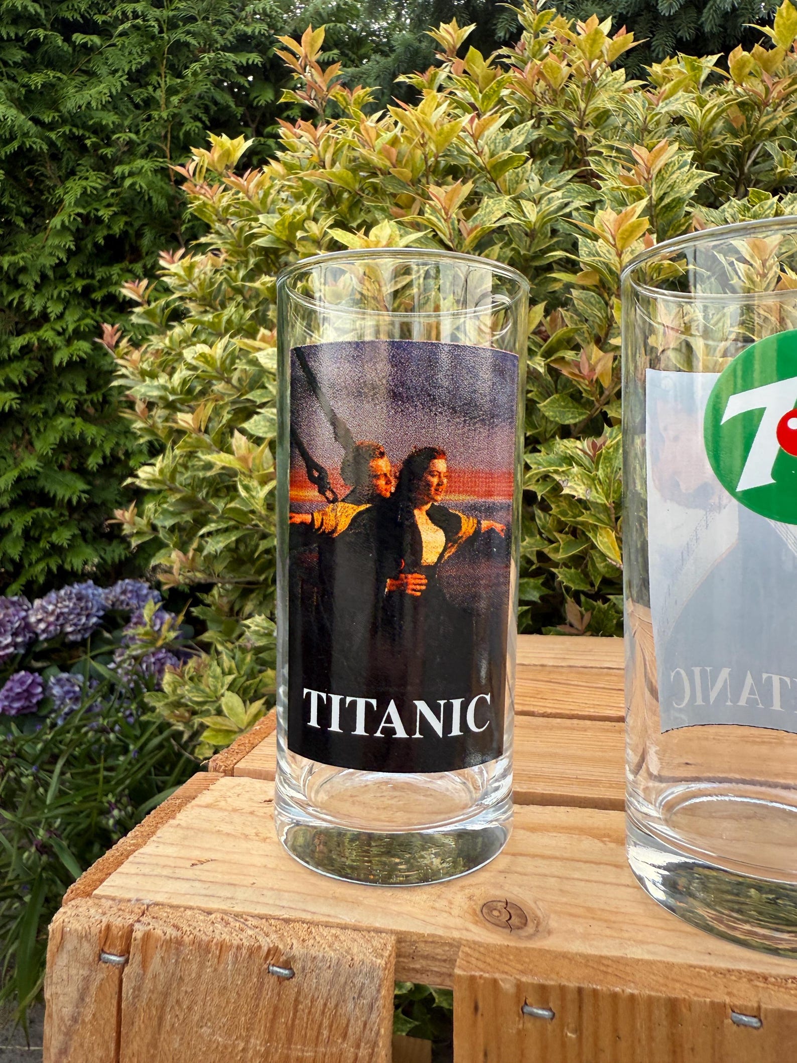 Vintage 7UP X Titanic Glasses Set of 4, Long Drink Tumblers, 1990s ...
