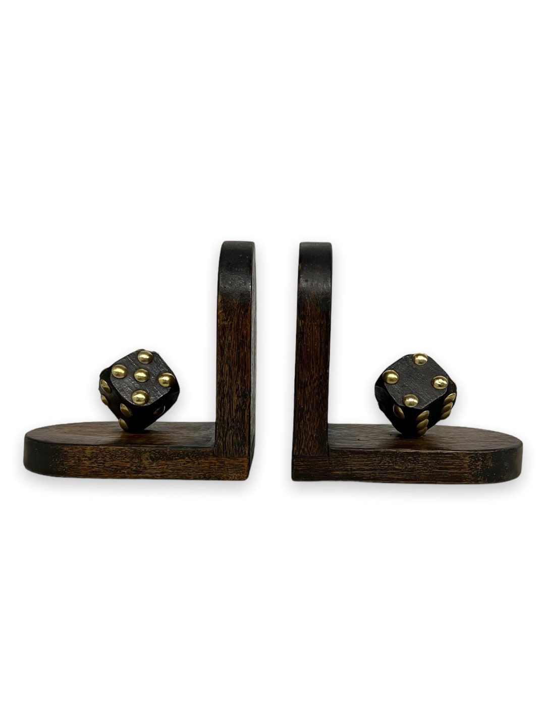 Mid Century Bookends Pair of Dice Vintage Las Vegas Casino - Etsy