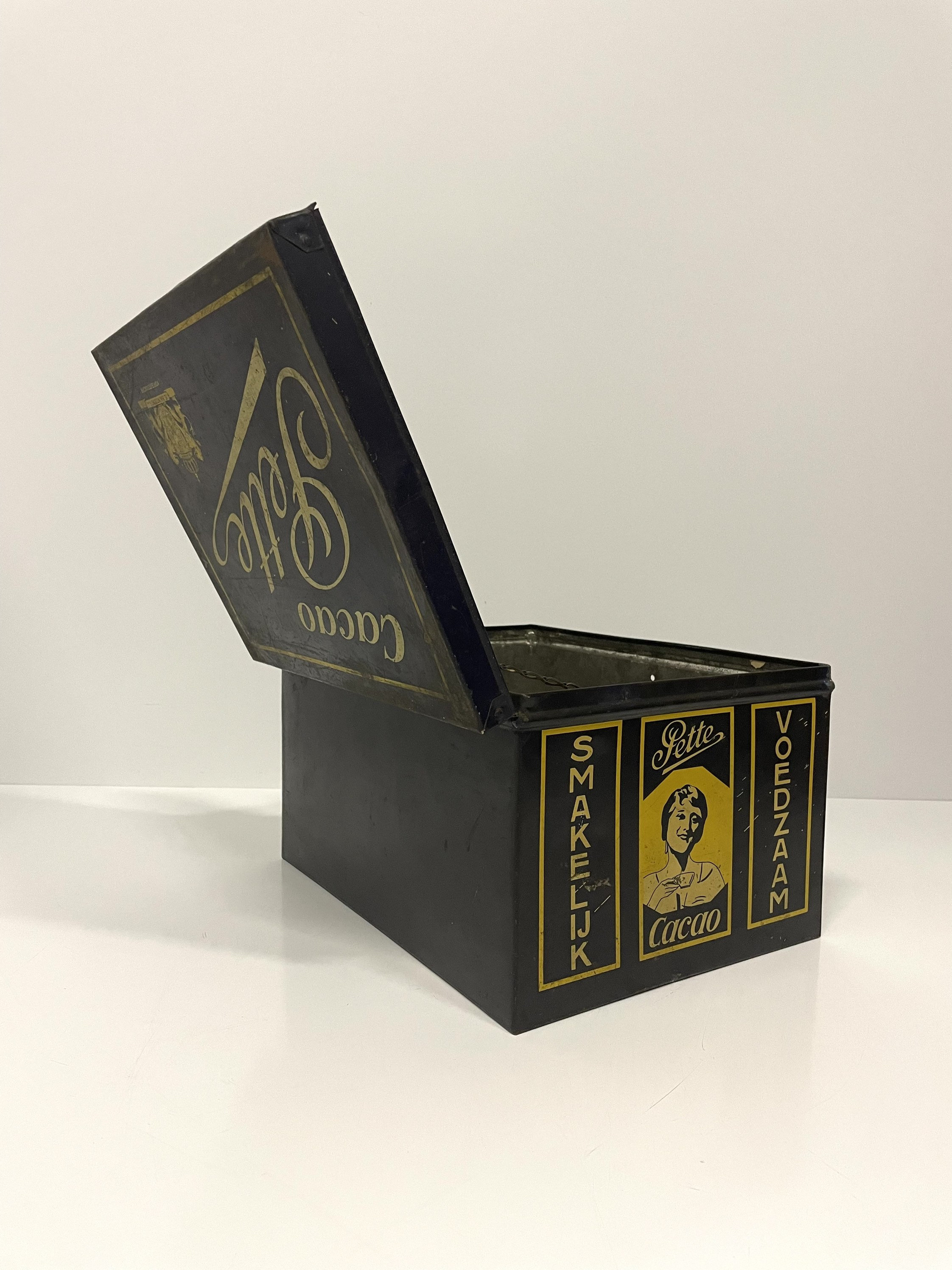 Rare Vintage 1940s Pette Cacao Storage Tin Made in Amsterdam - Etsy