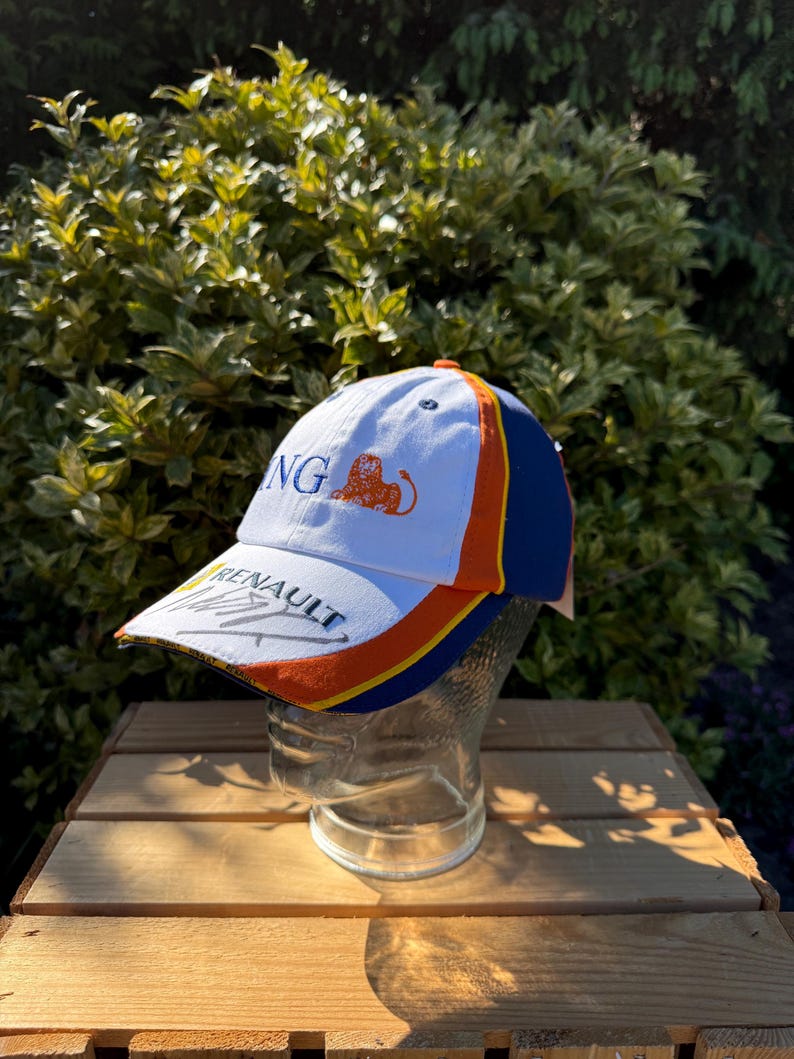 NOS Renault Formula One Racing Cap, Nelson Piquet Jr Autograph, White ...