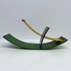 Rare Stokke Hippo Rocking Horse, Wooden Postmodern Design, Multicolor ...