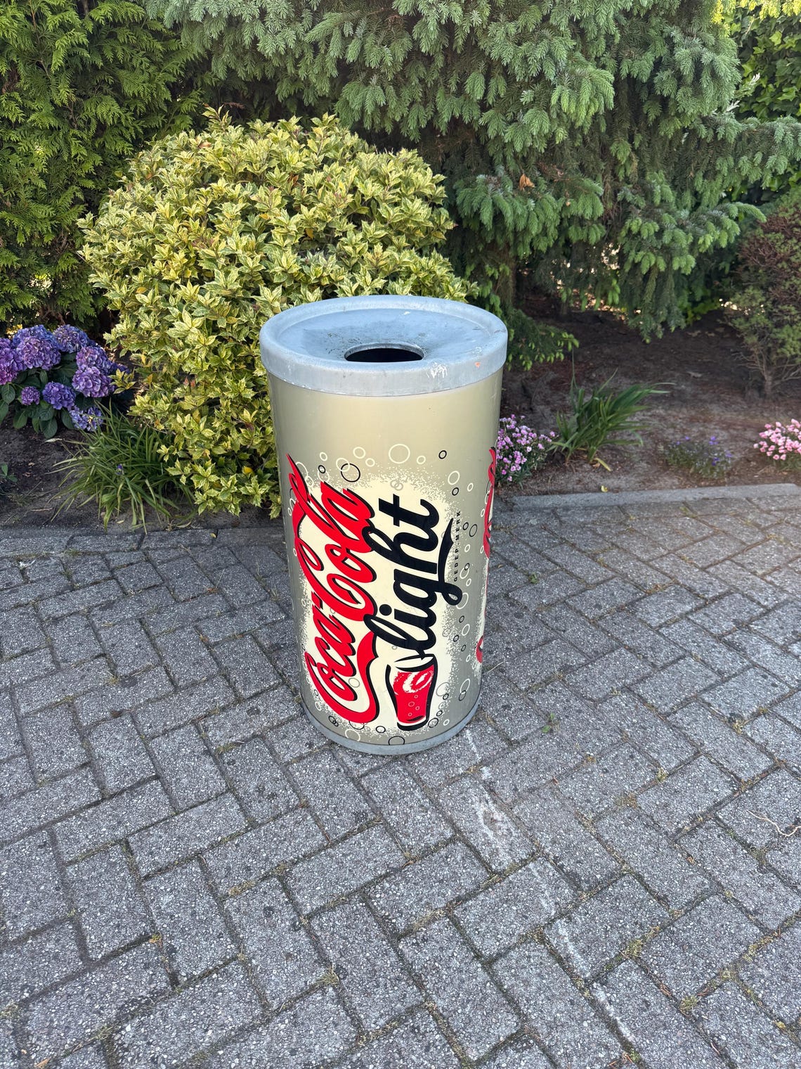 Vintage XXL Coca-cola Light Trash Can, Retro 80s 90s Waste Bin, Man ...