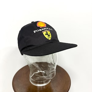 Vintage Ferrari Formula 1 Cap, Red Shell Sponsor Hat, Rare F1 Racing ...