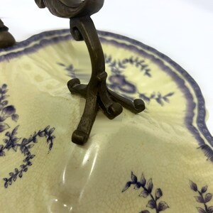 Vintage Wong Lee Tray, Chinese Porcelain Basket, Copper Dragon Handle ...
