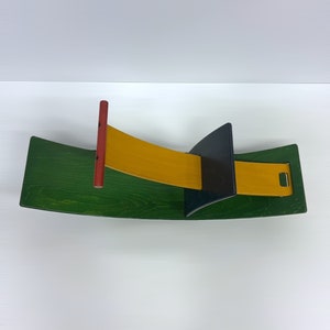 Rare Stokke Hippo Rocking Horse, Wooden Postmodern Design, Multicolor ...