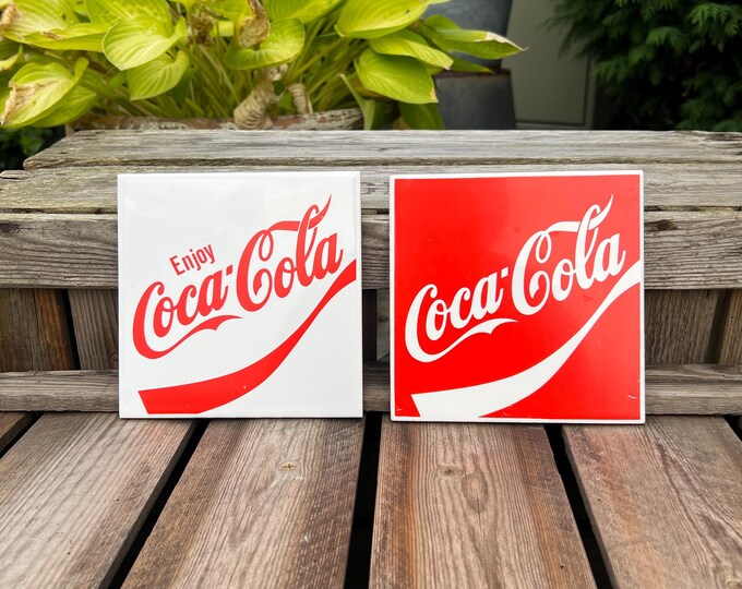 Christmas Gift Coca Cola Tiles, Original Coke Logo Wall Decor, Man Cave ...