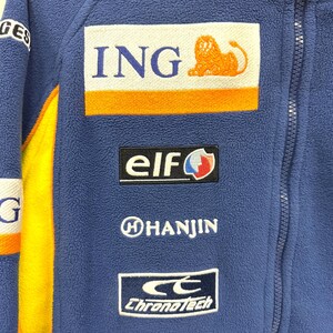 Vintage Renault F1 Team Fleece Jacket, Size S, ING & ELF Sponsors ...