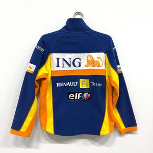 Vintage Renault F1 Team Fleece Jacket, Size S, ING & ELF Sponsors ...