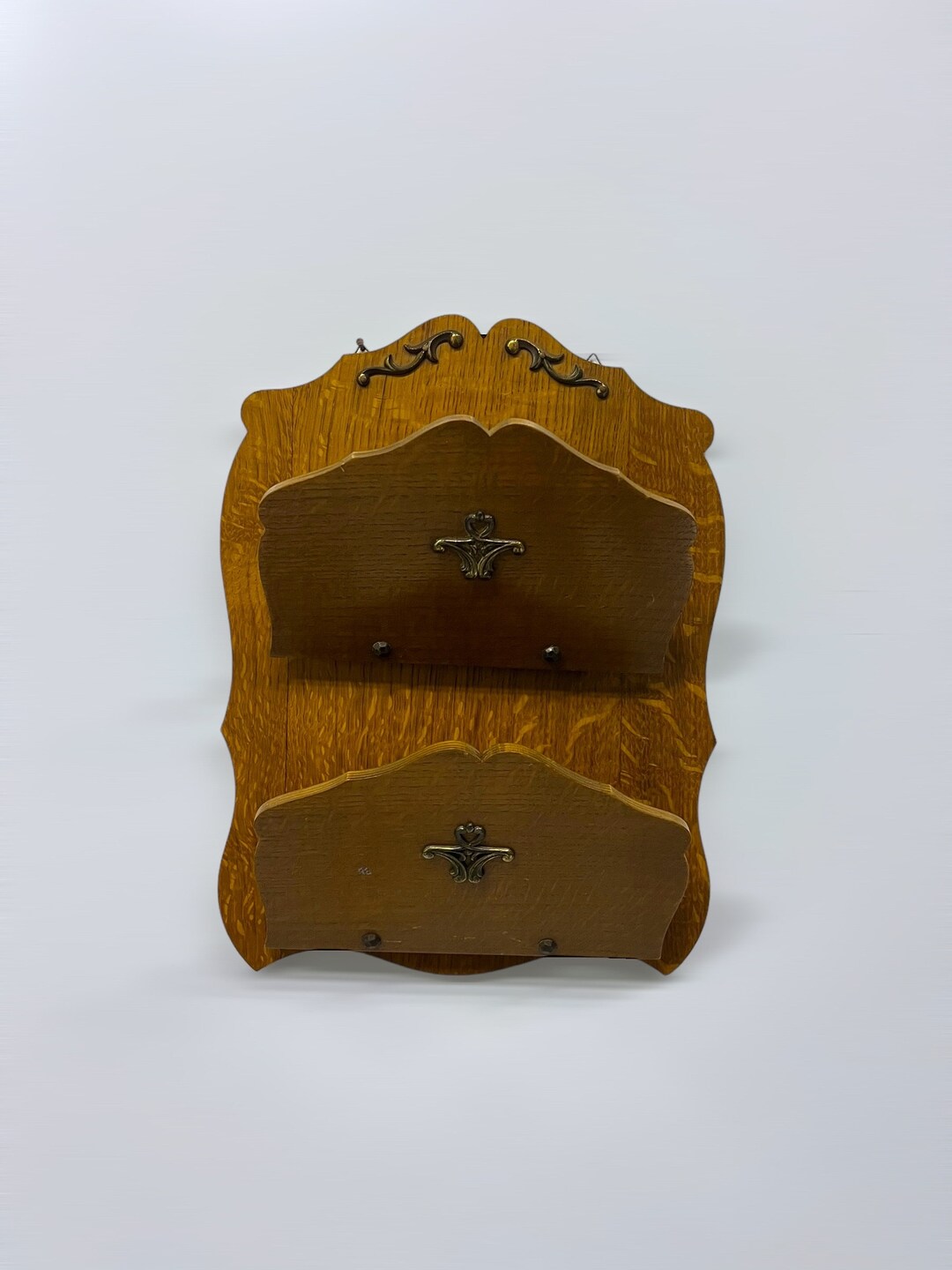 Vintage Newspaper Holder, Double Tabloid Wall Rack, Amsterdamse School ...