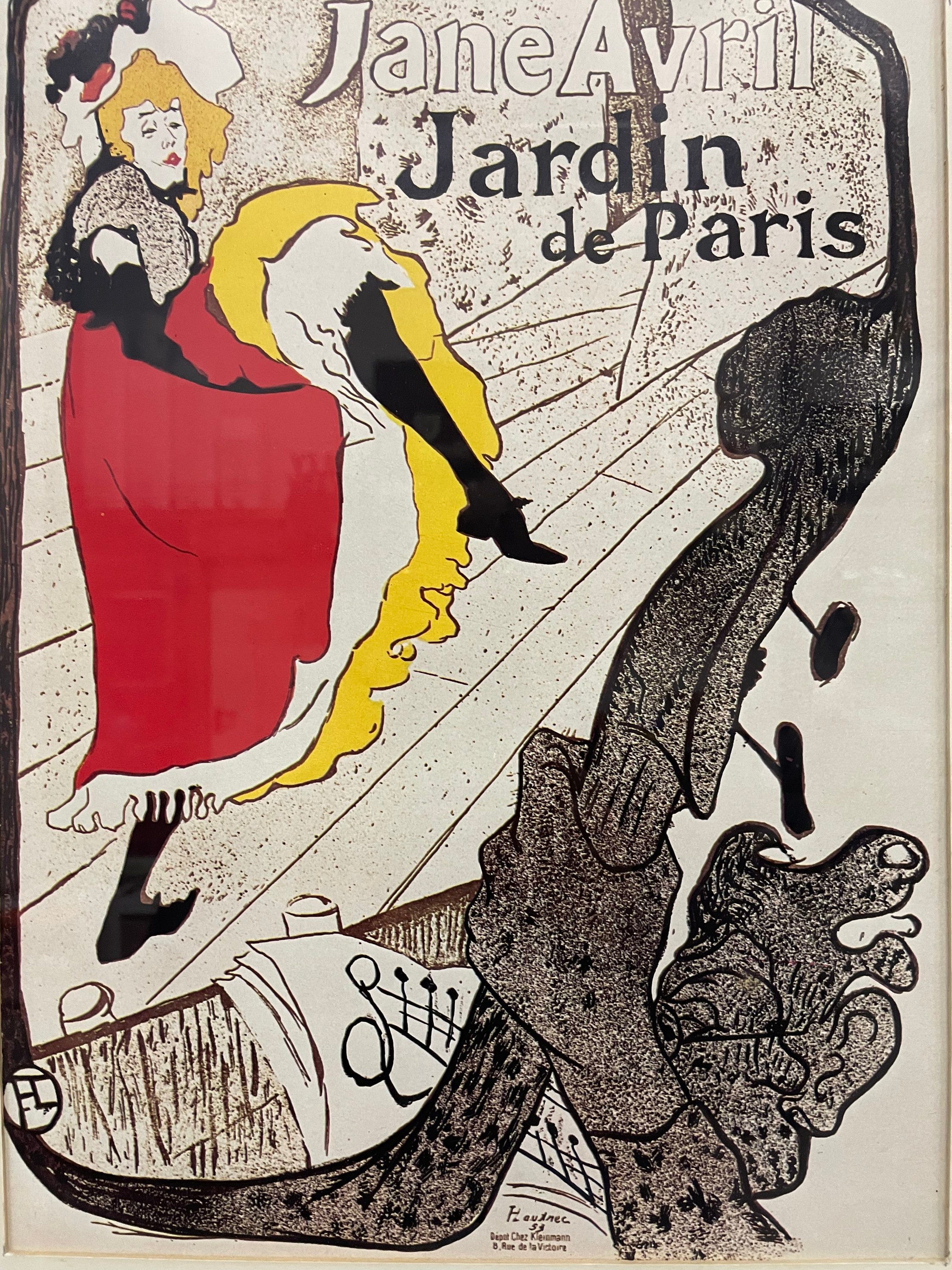 Vintage Jane Avril Poster by Henri De Toulouse-lautrec - Etsy