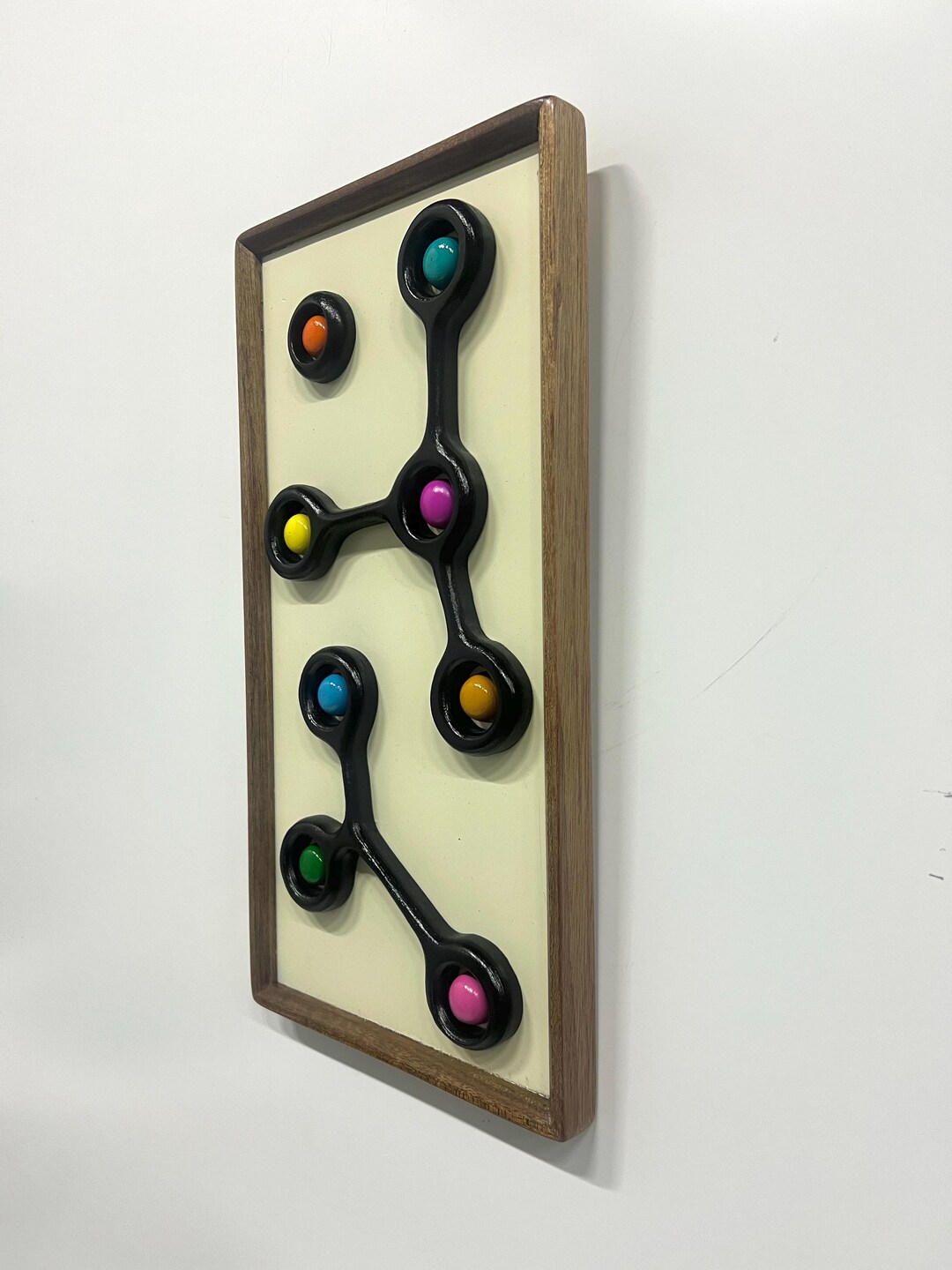 Vintage MCM Wall Art, Colorful Mid Century Modern Artwork Panel, Unique ...