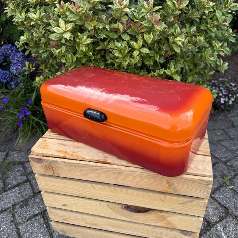 Yellow Bread Box - Etsy