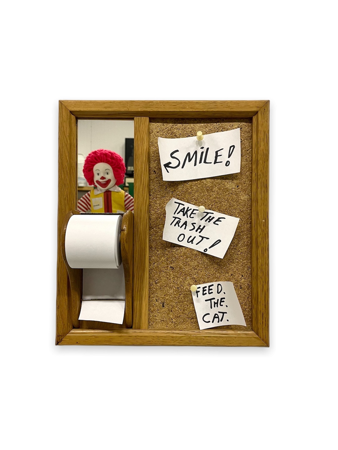 CLEARANCE SALE Cute Vintage Wall Organizer Message Bulletin Board and ...