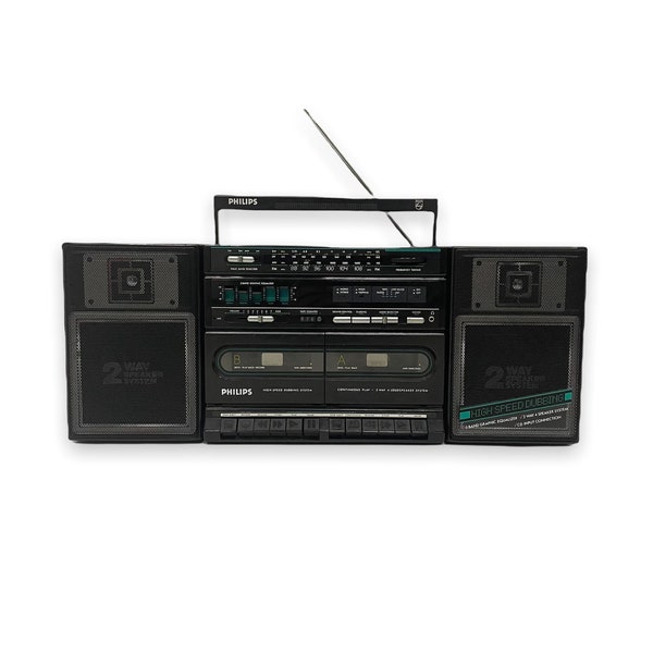 Double Cassette Boombox - Etsy