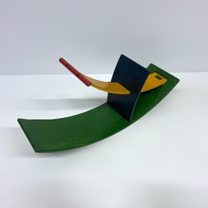 Rare Stokke Hippo Rocking Horse, Wooden Postmodern Design, Multicolor ...