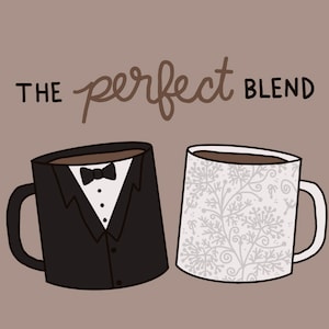 The Perfect Blend Wedding Card, Digital Download, Printable Card - Etsy