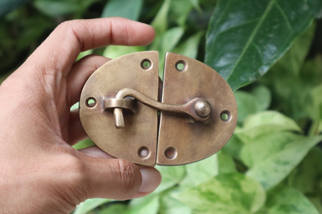 3.5" Inches Lot of 4 Set Box Drawer Pull Cabinet Door LATCH Joint Hook ...