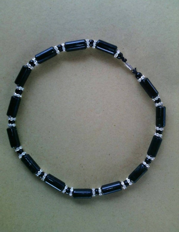Handmade Original Black Jade Stone Necklace | Etsy