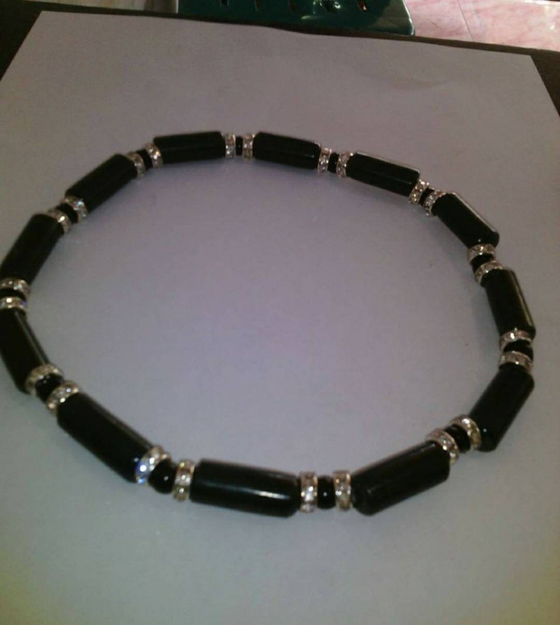 Handmade Original Black Jade Stone Necklace - Etsy