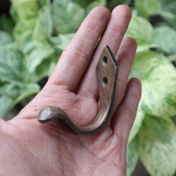 Solid Brass Hooks - Etsy
