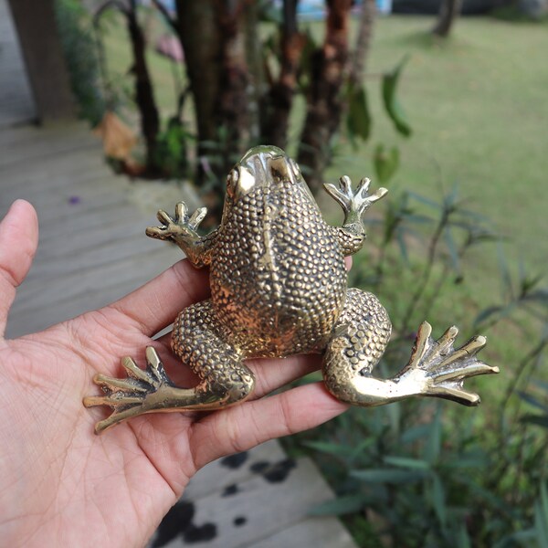Brass Frog - Etsy