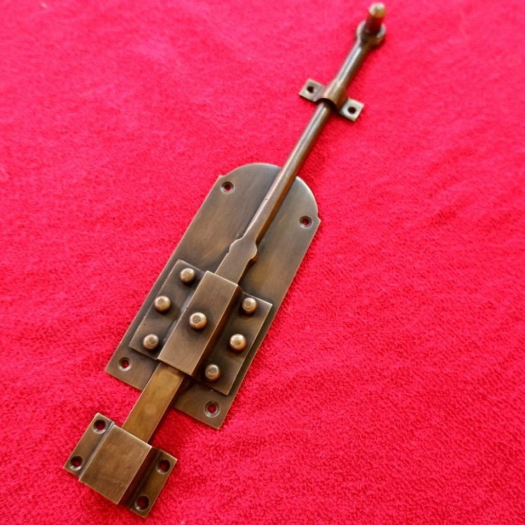 11" Inches Vintage Solid Brass Long Latch Slot - Antique Solid Brass ...