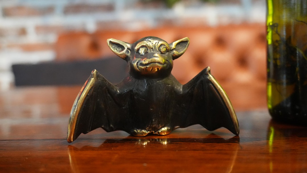 Vintage Brass Bat Statue: Antique Bronze Animal Sculpture - Etsy
