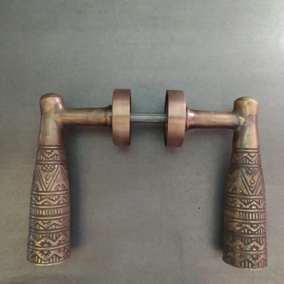 2 Pieces - Vintage Victorian Ethnic Door Pull - Main Entry Door Knob ...