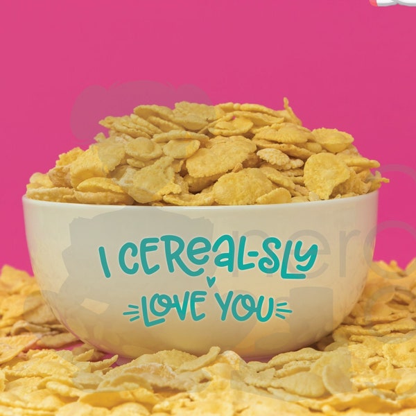 I Cerealsly Love You Svg - Etsy