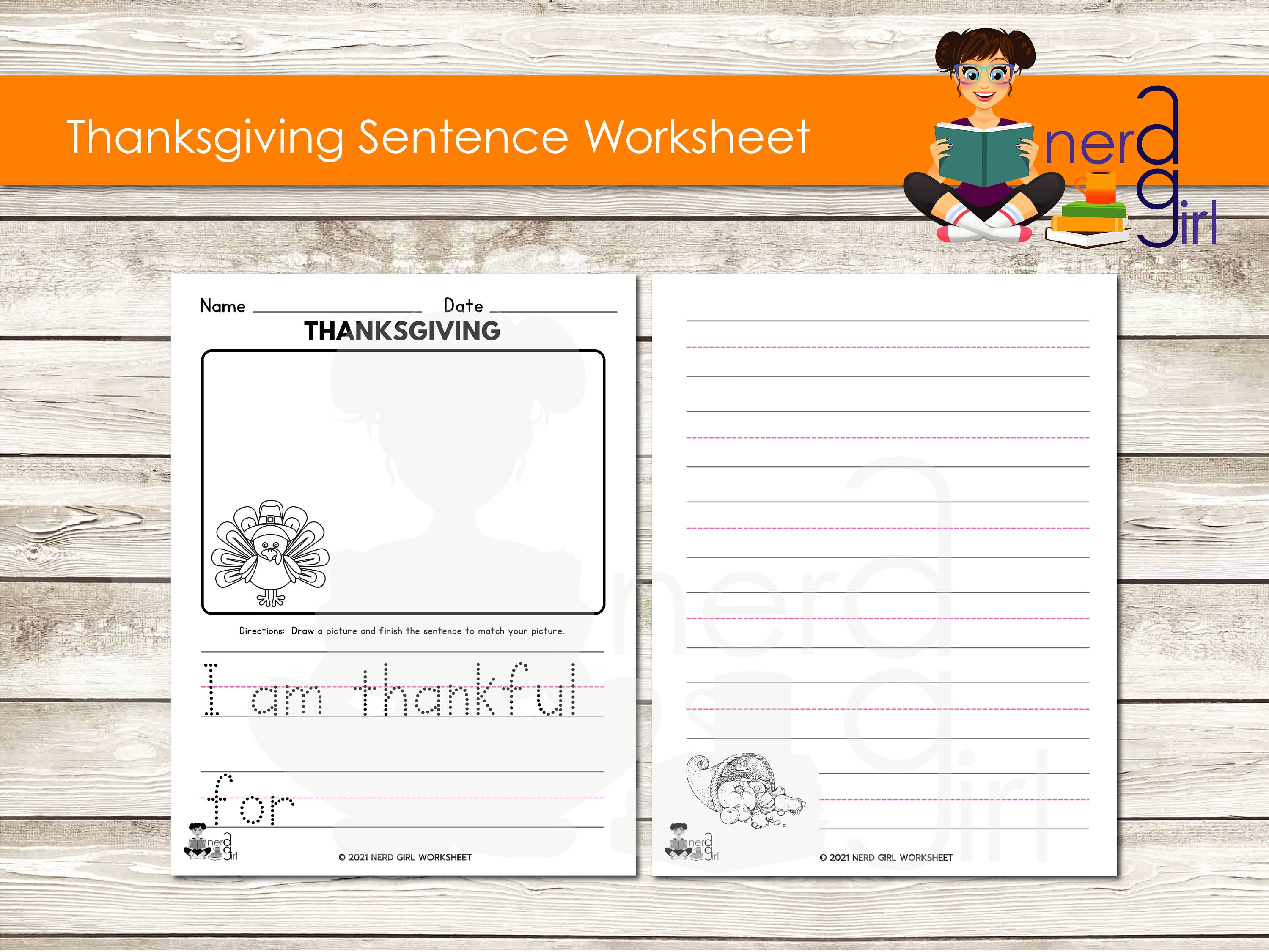 Thanksgiving Sentence Worksheet Thanksgiving, Worksheet, Homeschool ...