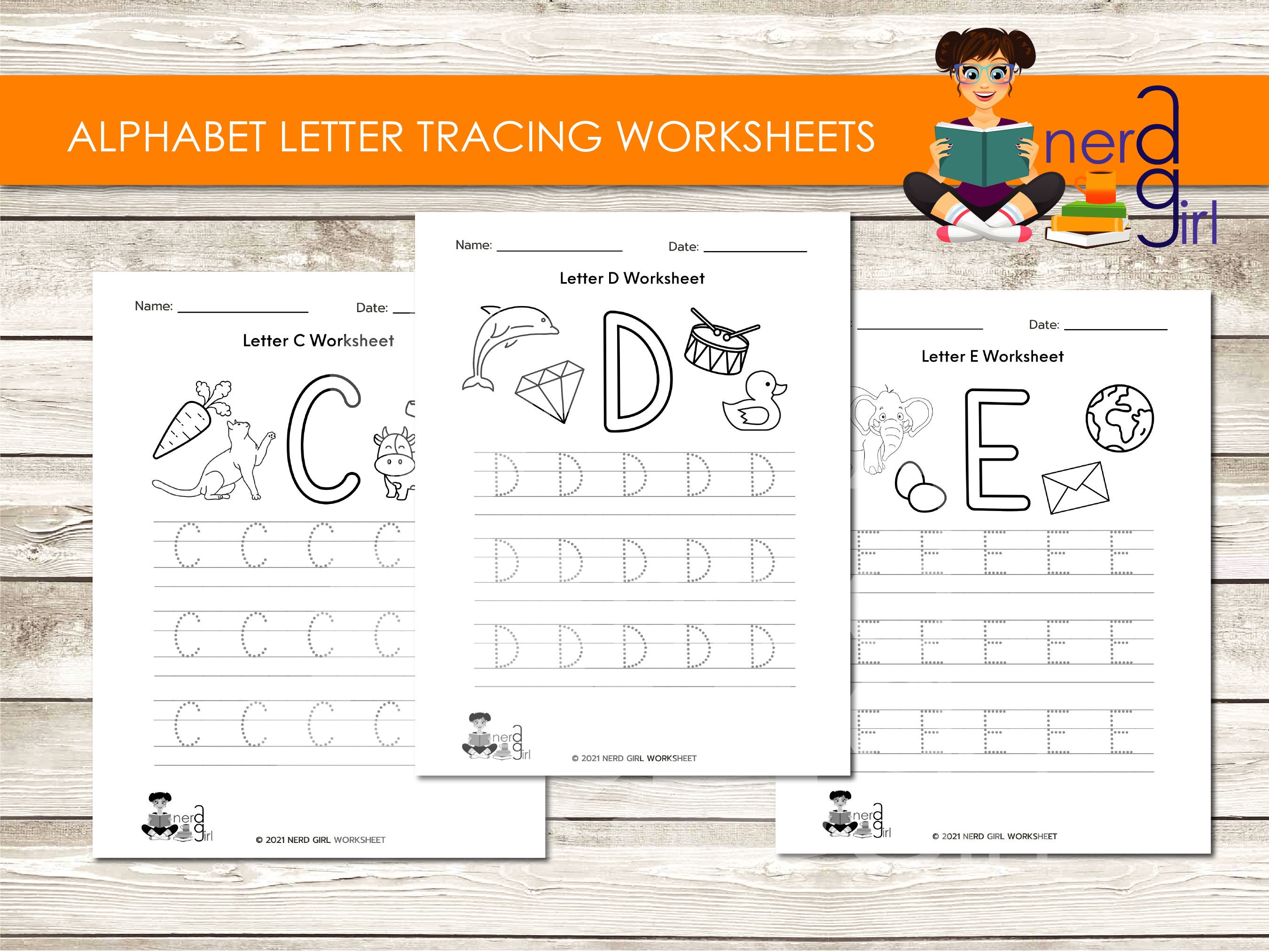 26 Printable Uppercase Alphabet Tracing Worksheets. Preschool ...