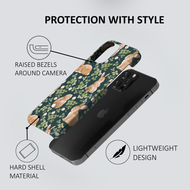 CUTE BUNNY RABBIT Phone Case | iPhone 16/15/14/13/12/11 Pro Max Magsafe ...